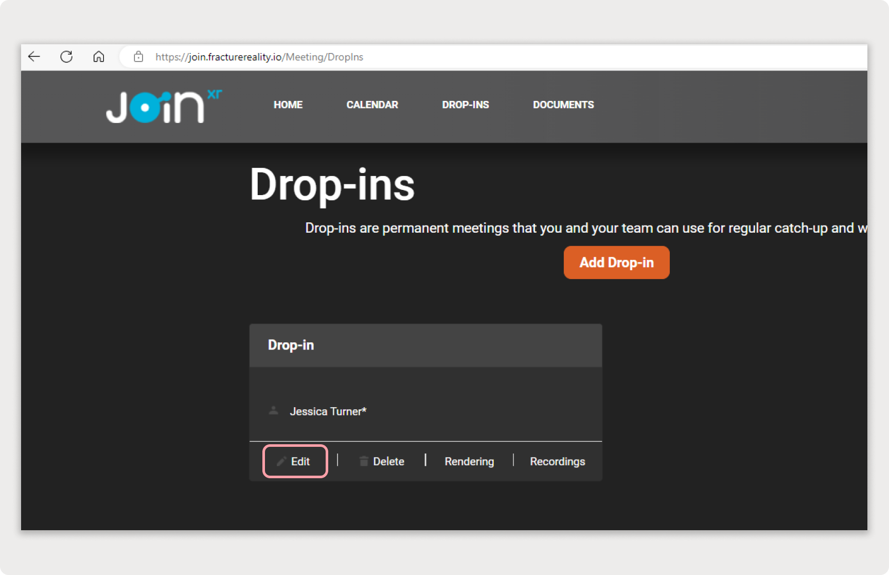 Create a Meeting – JoinXR Support