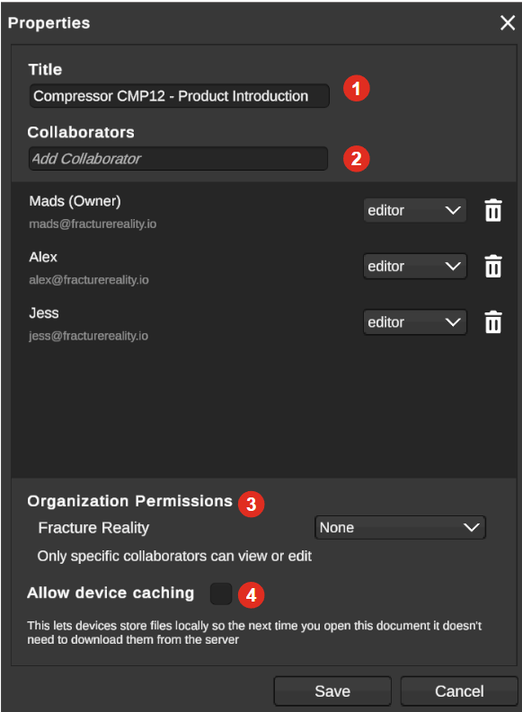 Creating New Documents – JoinXR Support
