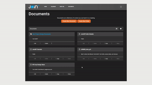 Sharing Documents – JoinXR Support