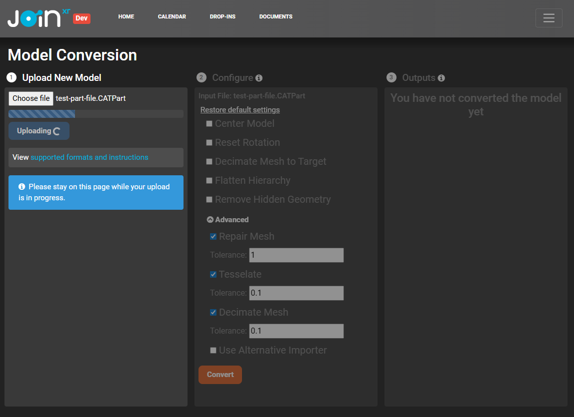 Import and Convert CAD Models (Beta) – JoinXR Support