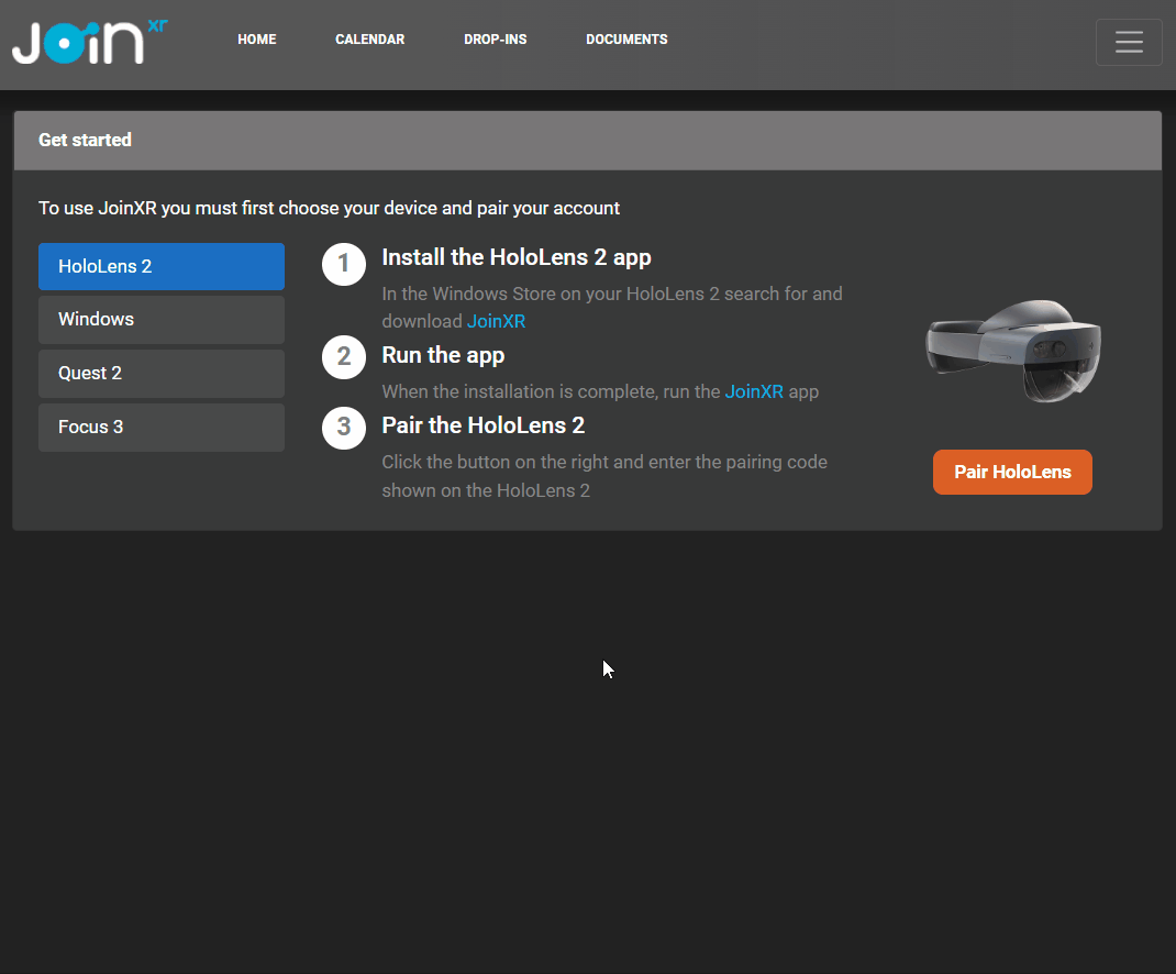 JoinXR Quickstart Tutorial – JoinXR Support